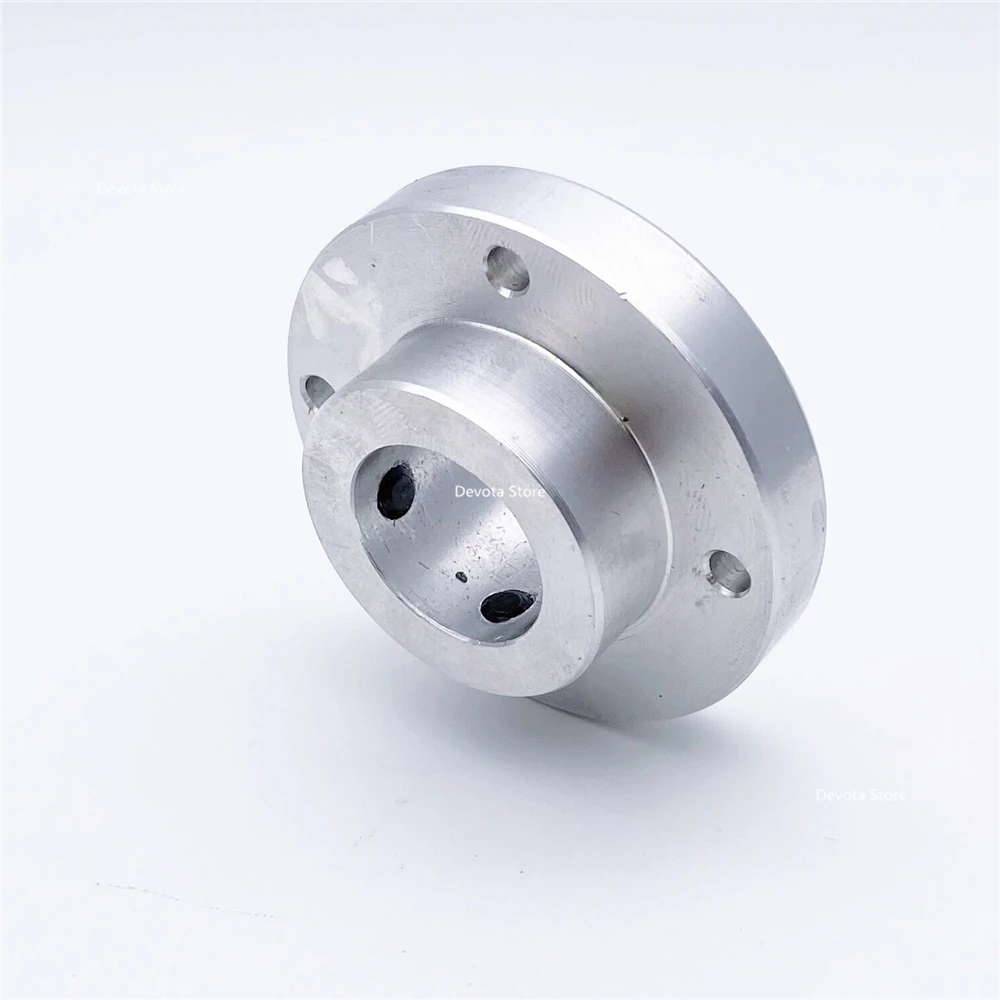 Aluminum Alloy Flange Coupling 5/6/6.35/7/8/9/10~22MM Hole-Keyway 50MM Rigid Transmission Shaft ...