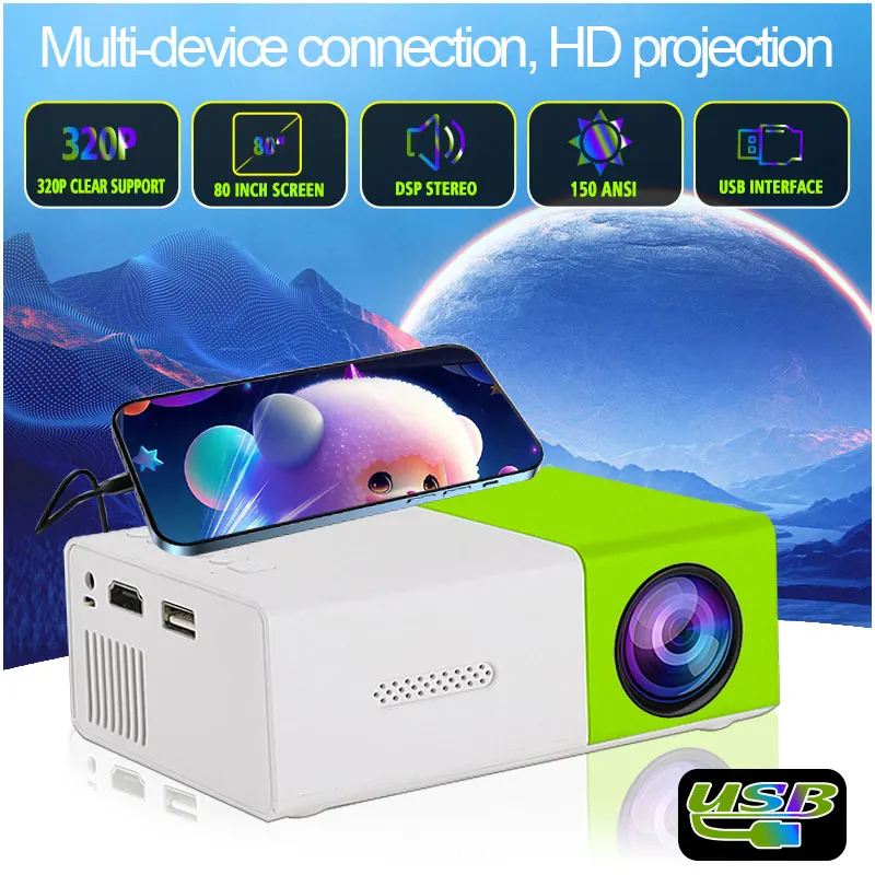 TAIDU-Halloween-Mini-LED-Projector-320x240P-HDMI-USB-Audio-Home-Media ...
