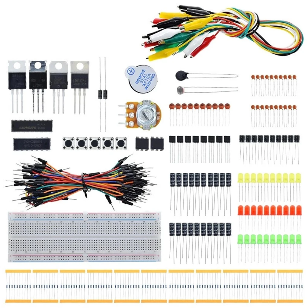 Entry-Level-DIY-Breadboard-Kit-Components-For-Beginners-R3-Starter-Kit ...