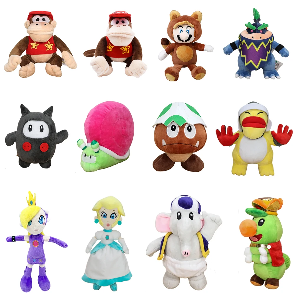 Juguete-de-peluche-de-Super-Mario-Bros-Princesa-Peach-Bowser-Goomba ...