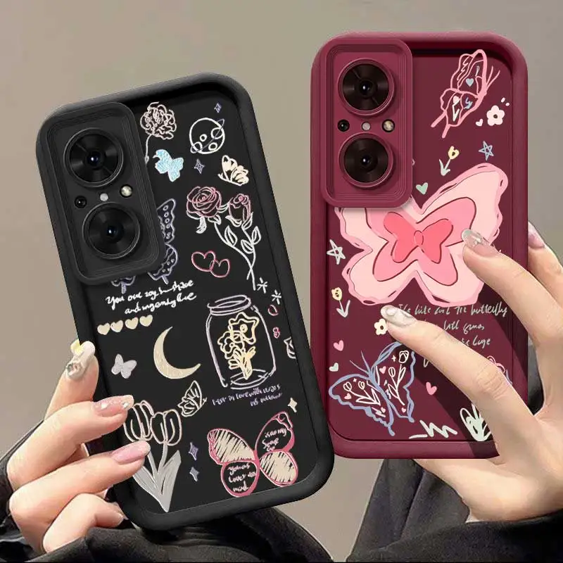 9SE-Butterfly-and-Blossom-Sky-Eye-Ladder-Phone-Case-For-Huawei-Y9A-Y7 ...