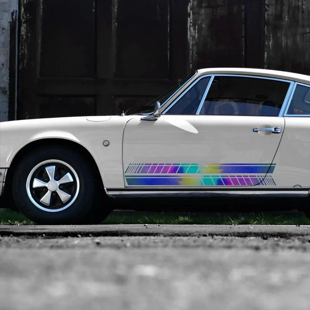 2Pcs-Car-Side-Stripe-Self-adhesive-Good-Visual-Effect-Waterproof-Car ...