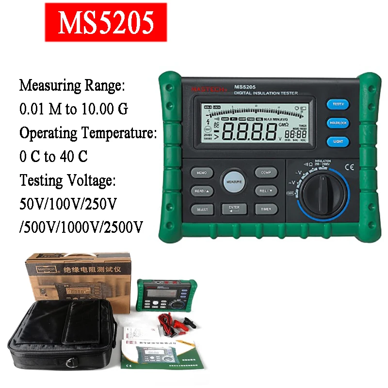 Megger MS5205 Digital portátil de alta precisión, medidor de ...
