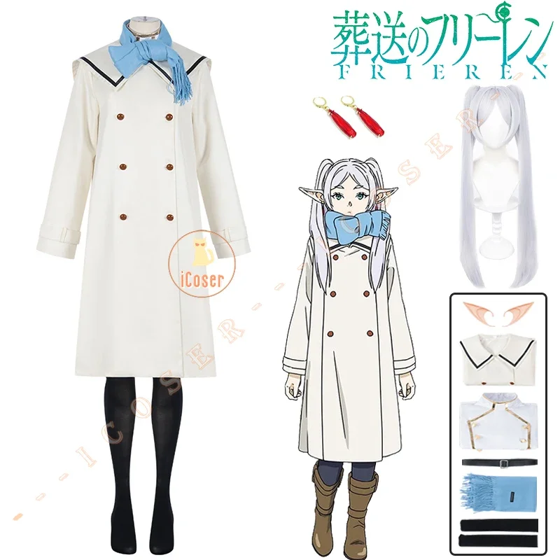 Anime-Frieren-Beyond-Journey-s-End-Frieren-Cosplay-Costume-Wig-Dress ...