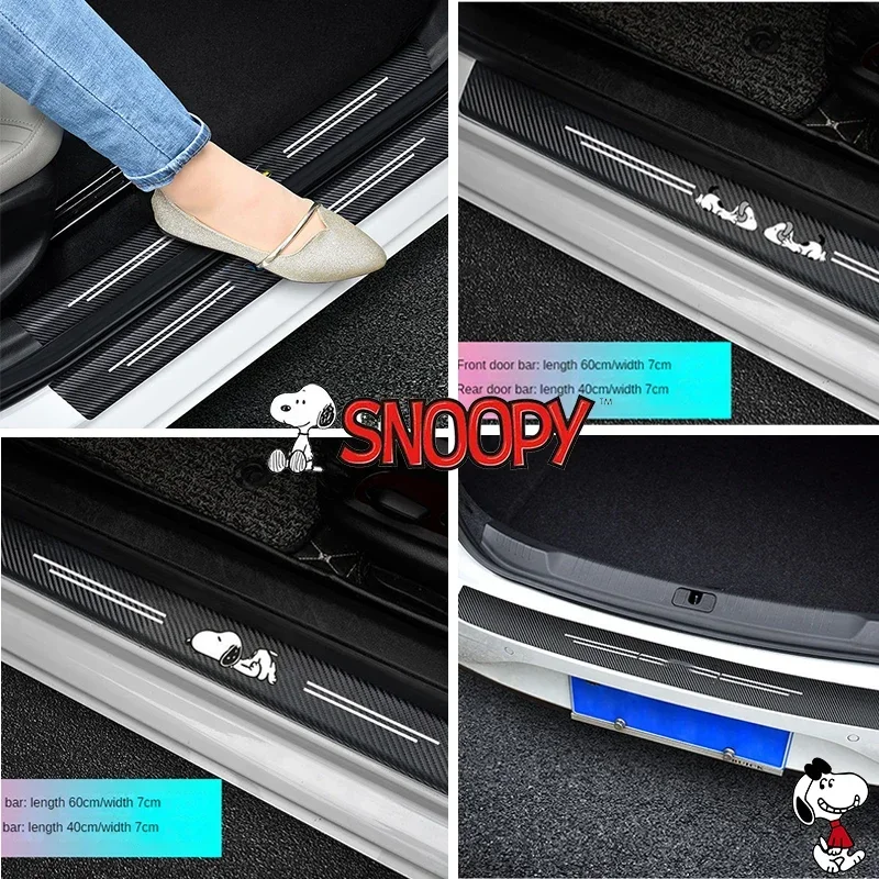 Snoopy-Car-Accessories-Stickers-Anti-Scratch-Door-Sill-Protector ...