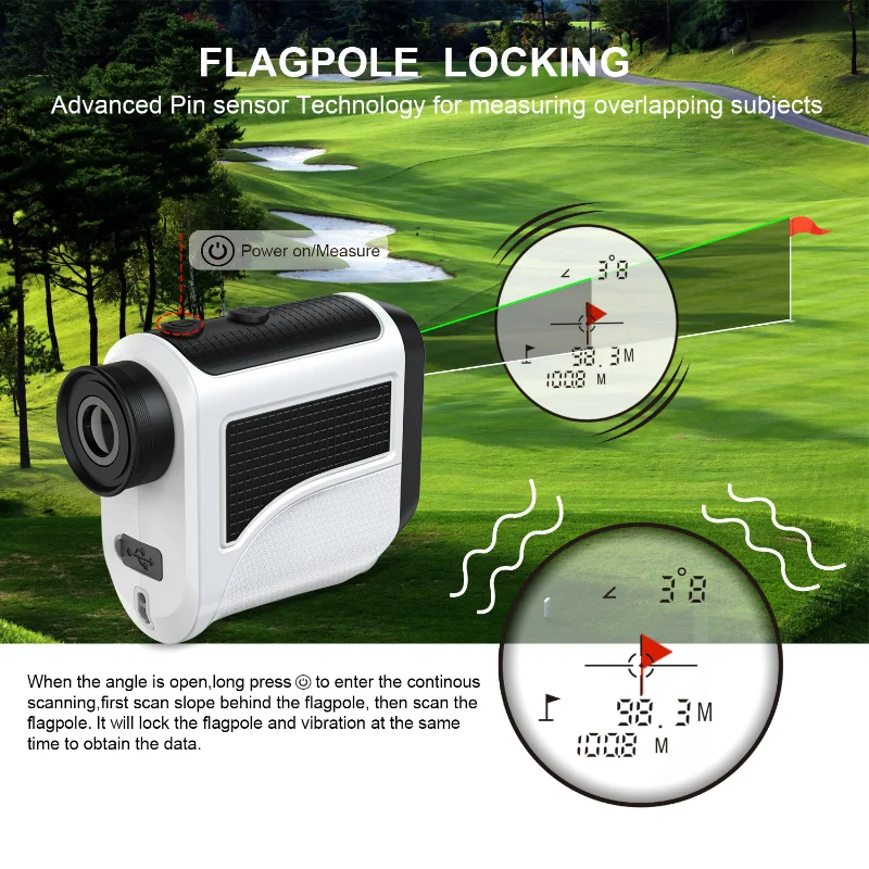 450m-1000m Laser Measure Distance Meter Golf Rangefinder Mini Golf ...