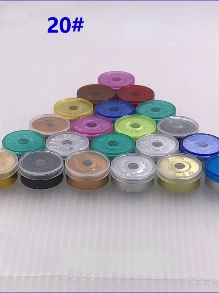 20MM-Tear-Aluminum-Plastic-Lid-Bottle-Sealing-Cap-Sample-Magenta-Yellow ...