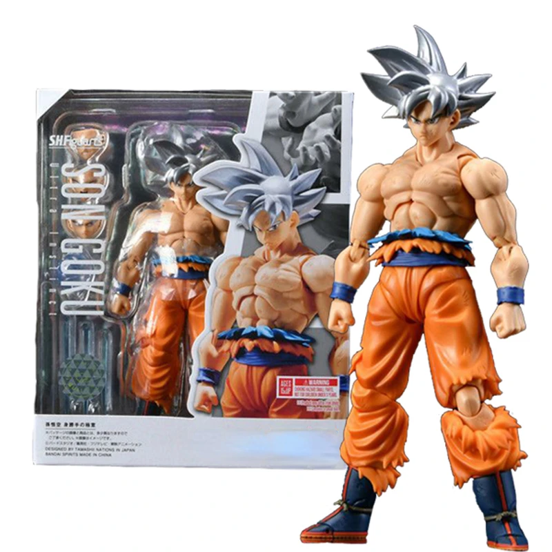 Figura-de-acci-n-de-Dragon-Ball-Super-Son-Goku-de-pelo-blanco-modelo-de ...