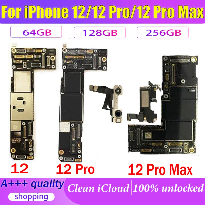 Placa-base-Original-para-iPhone-12-placa-base-limpia-iCloud-Chips ...