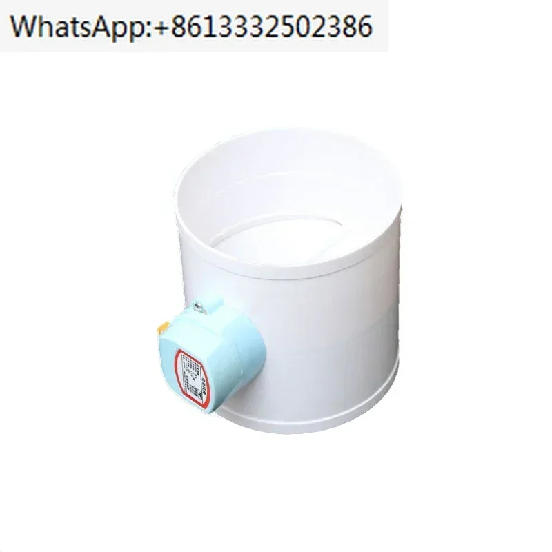 75/110/160/200mm Electric Damper Check Valve PVC Plastic HAVC Air Duct ...