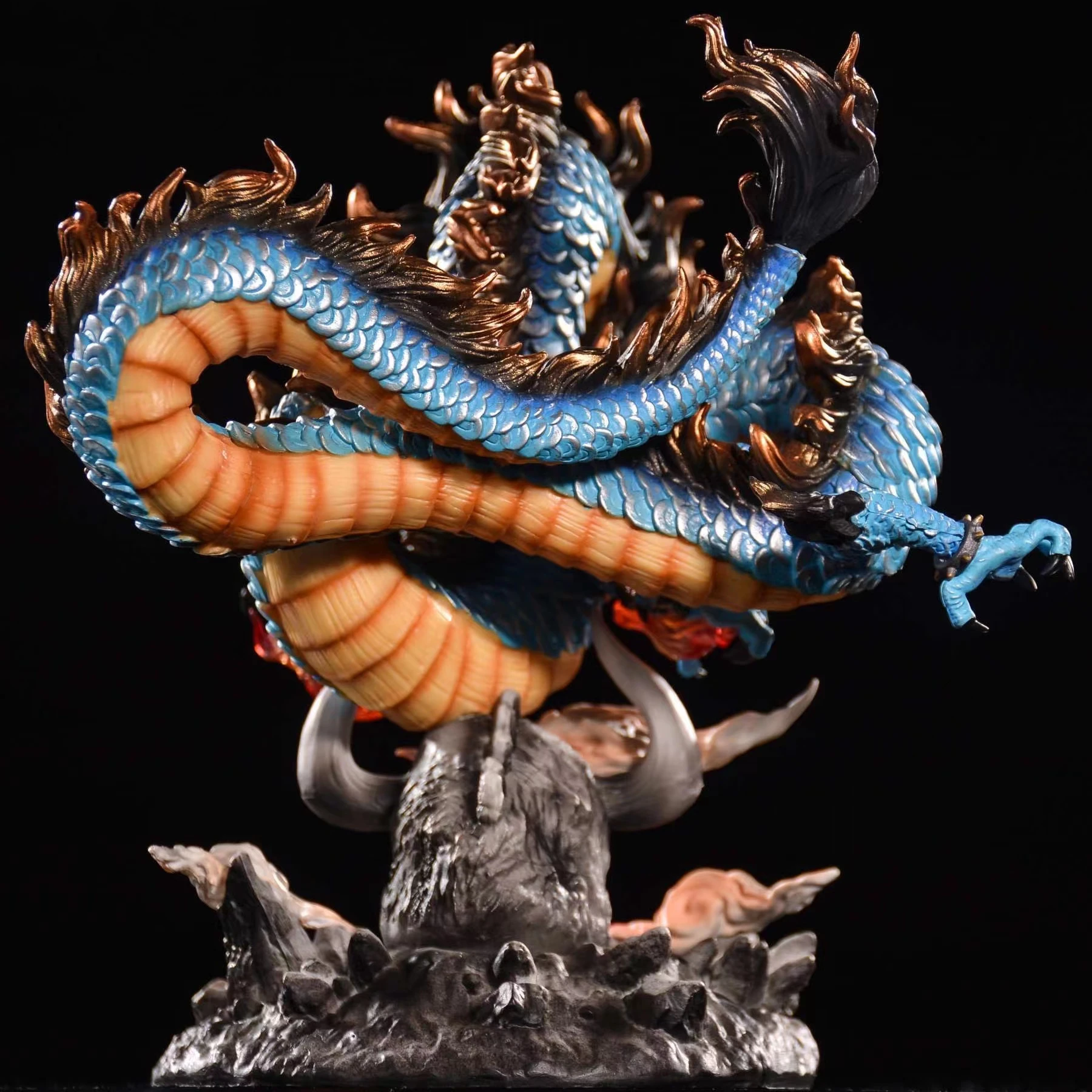 One Piece GK Kaido Dragon Four Emperors With Lamp Action Figure 22cm ...
