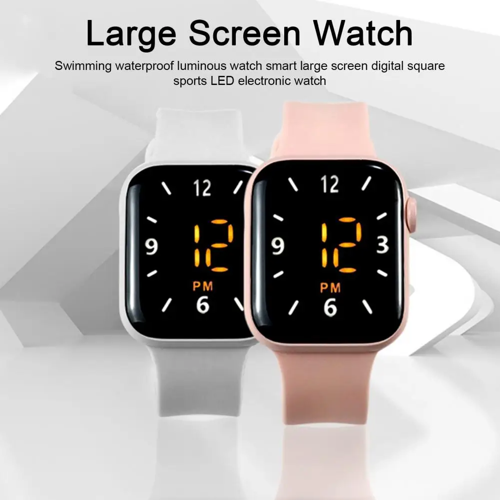 Digital-Watch-Waterproof-Sports-Watch-with-Smart-Led-Digital-Display ...