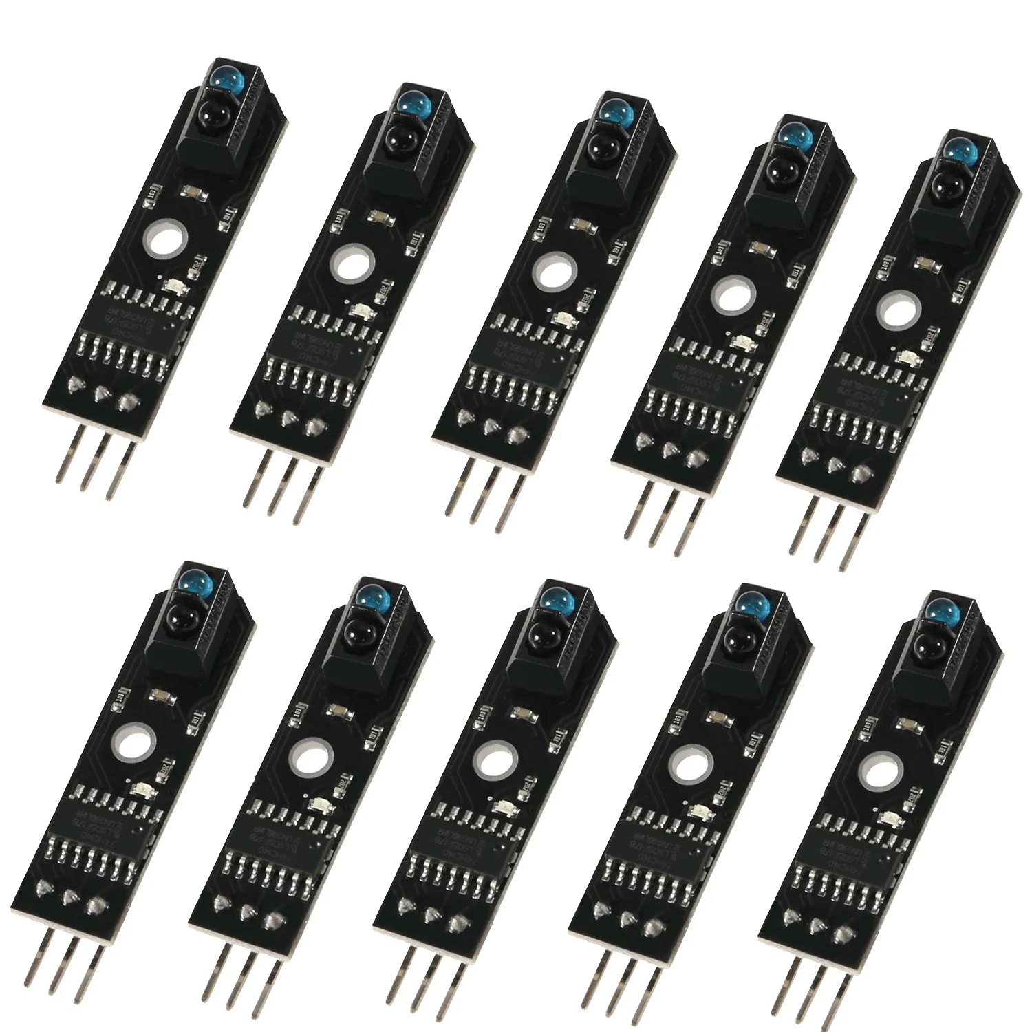 10Pcs-TCRT5000-3PIN-Tracking-Module-IR-Infrared-Line-Reflection-Track ...