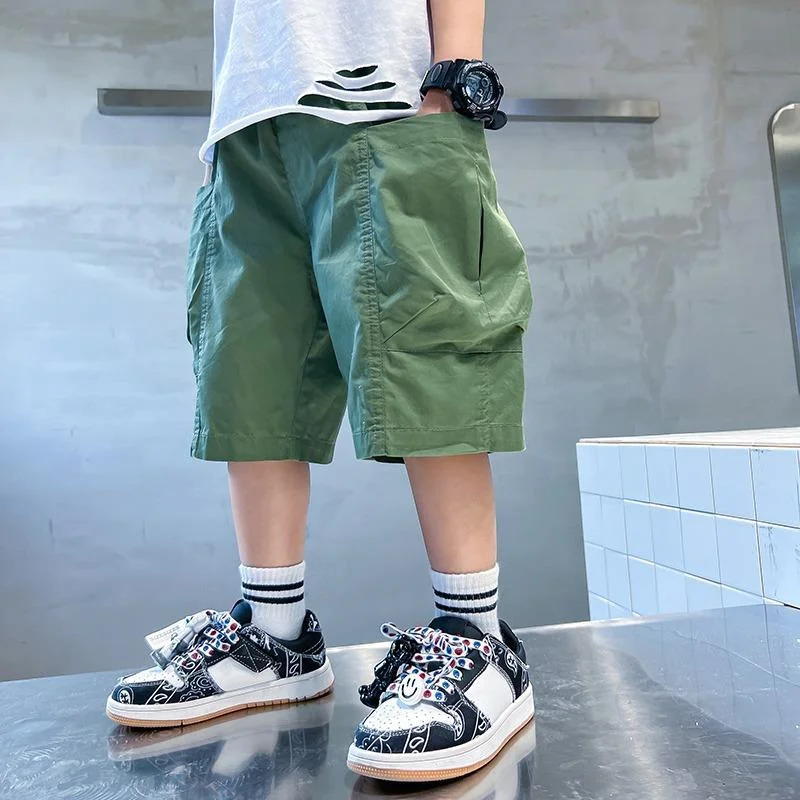 Kids-Cargo-Short-Pants-Boys-Sports-Pants-Big-Children-Hip-Hop-Joggers ...