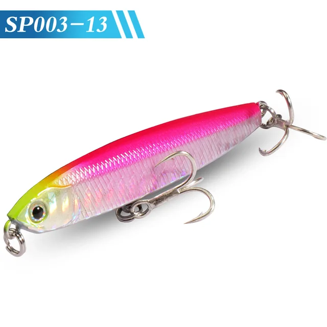 Sinking Pencil Lure 10g 14g 18g 24g Minnow Fishing Hook Steel Ball VIB ...