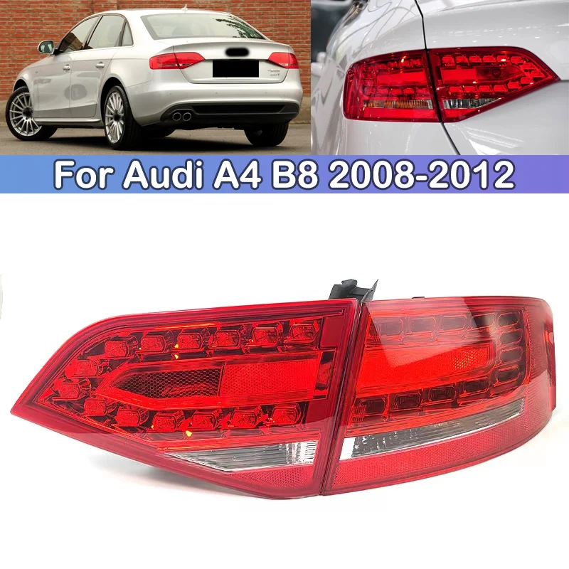 DCGO-LED-For-Audi-A4-B8-2008-2009-2010-2011-2012-Taillight-Brake-Light ...