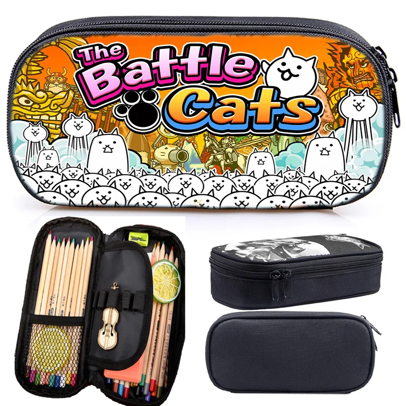 Kids-The-Battle-Cats-Game-Zip-Bag-Pen-Bag-for-Children-s-Fun-Play ...