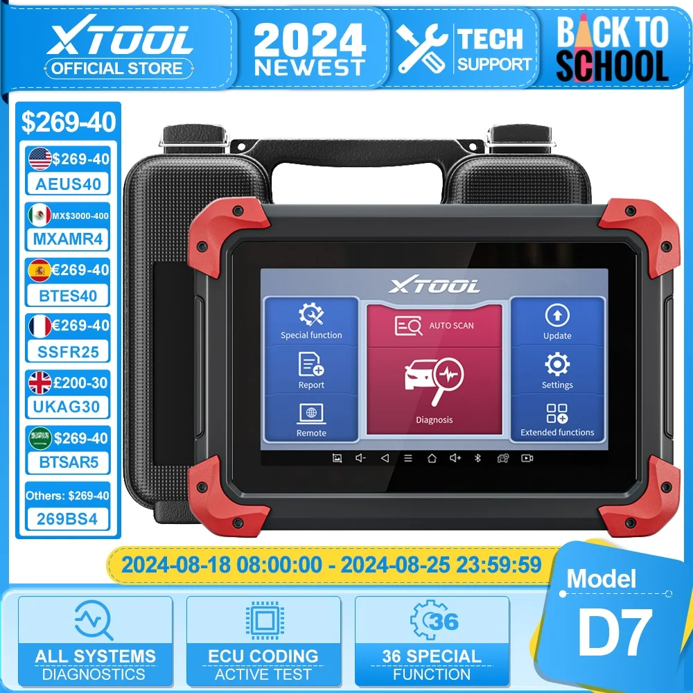 XTOOL-D7-All-System-Car-Diagnostic-Tools-Bidirectional-Scanner-ECU ...