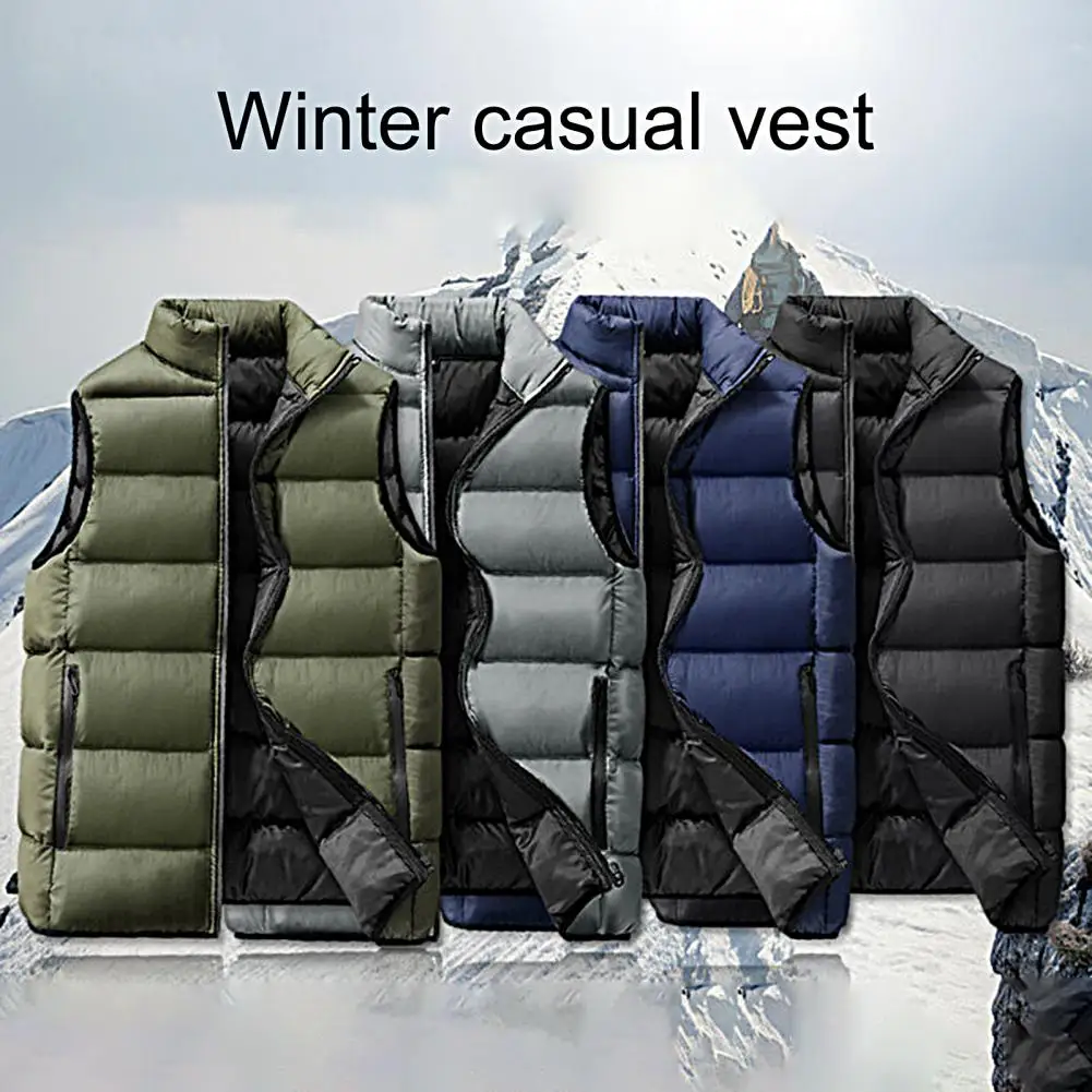 Winter-Waistcoat-Padded-Casual-Thermal-Firm-Stitching-Winter-Waistcoat ...
