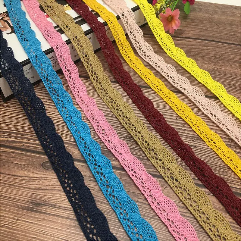 5 10Yards/Lot 2cm Beige Cotton Lace Ribbon DIY Patchwork Handmade ...
