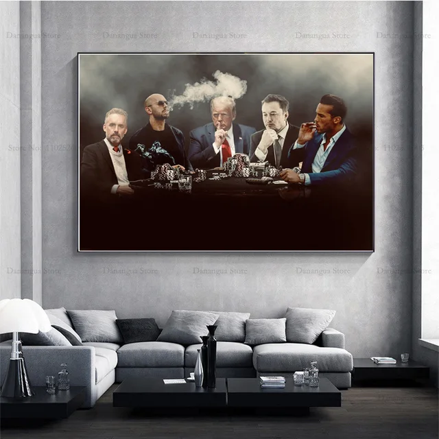 Escape the Matrix Andrew Tate Tristan Trump Elon Musk Poster Prints ...