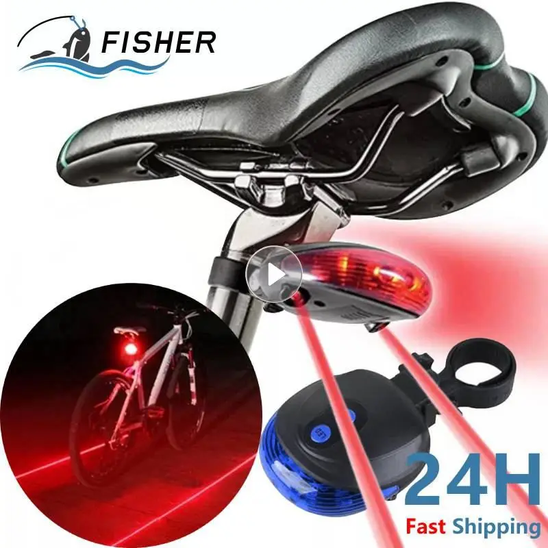 2-Laser-5-LED-Bicycle-Tail-Light-LED-Mountain-Night-Riding-Laser-Bike ...