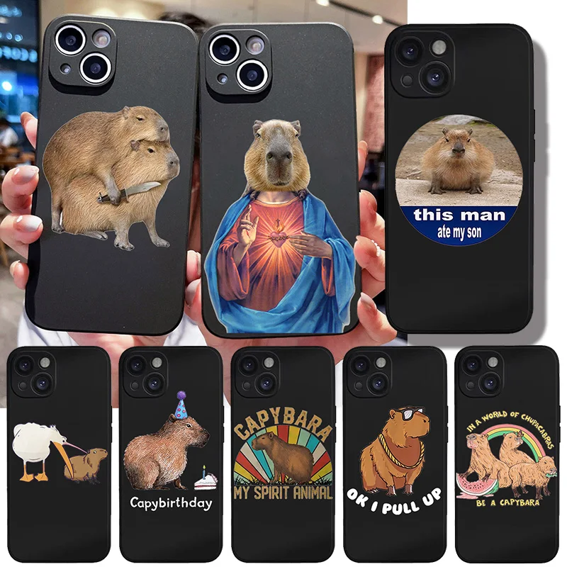 Cute Cartoon Capybara Phone Case for Iphone 12 13 11 14 Pro Max X Xs XR ...