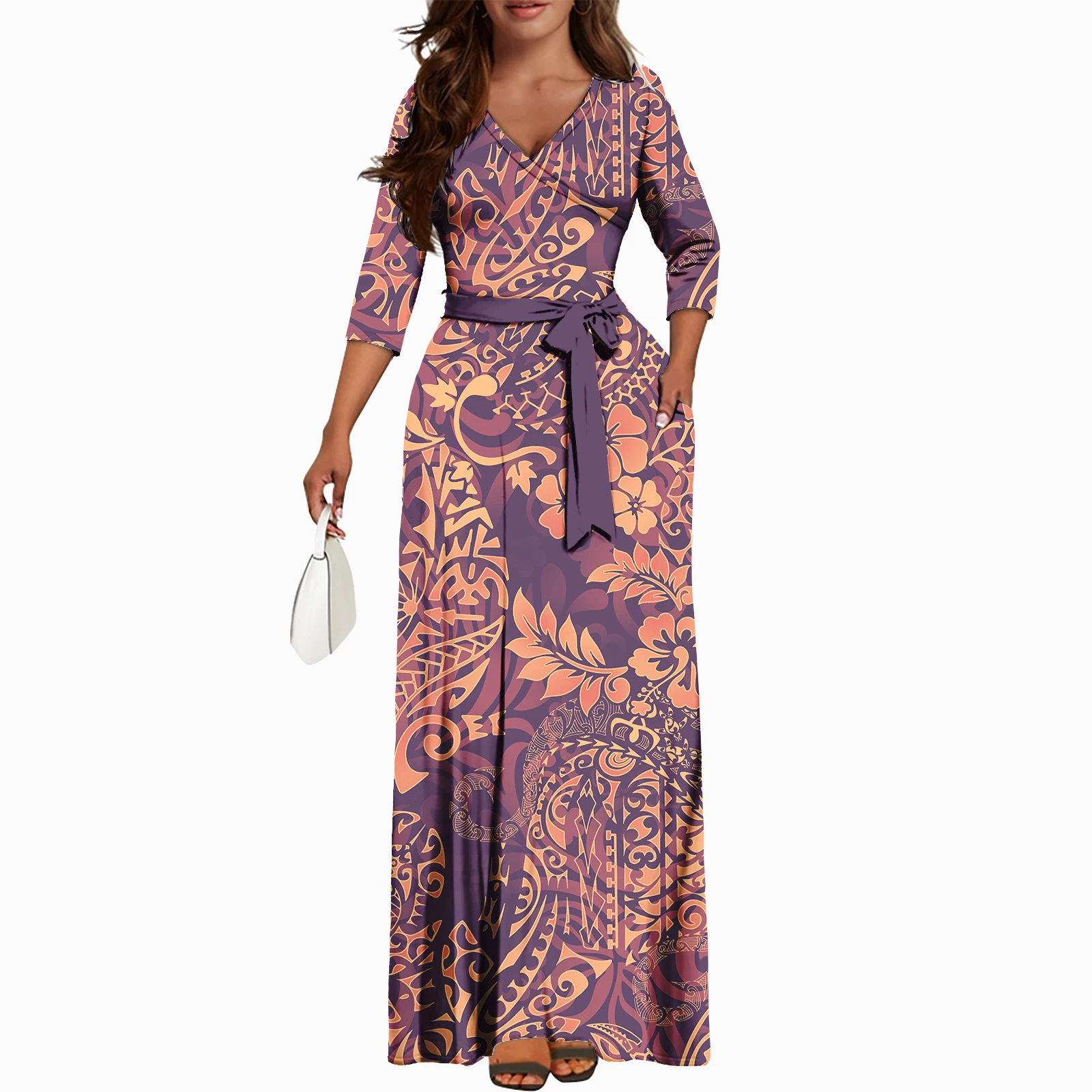 New-Samoan-Tribal-Design-Women-Daily-Dresses-Polynesian-Print-Clothing ...