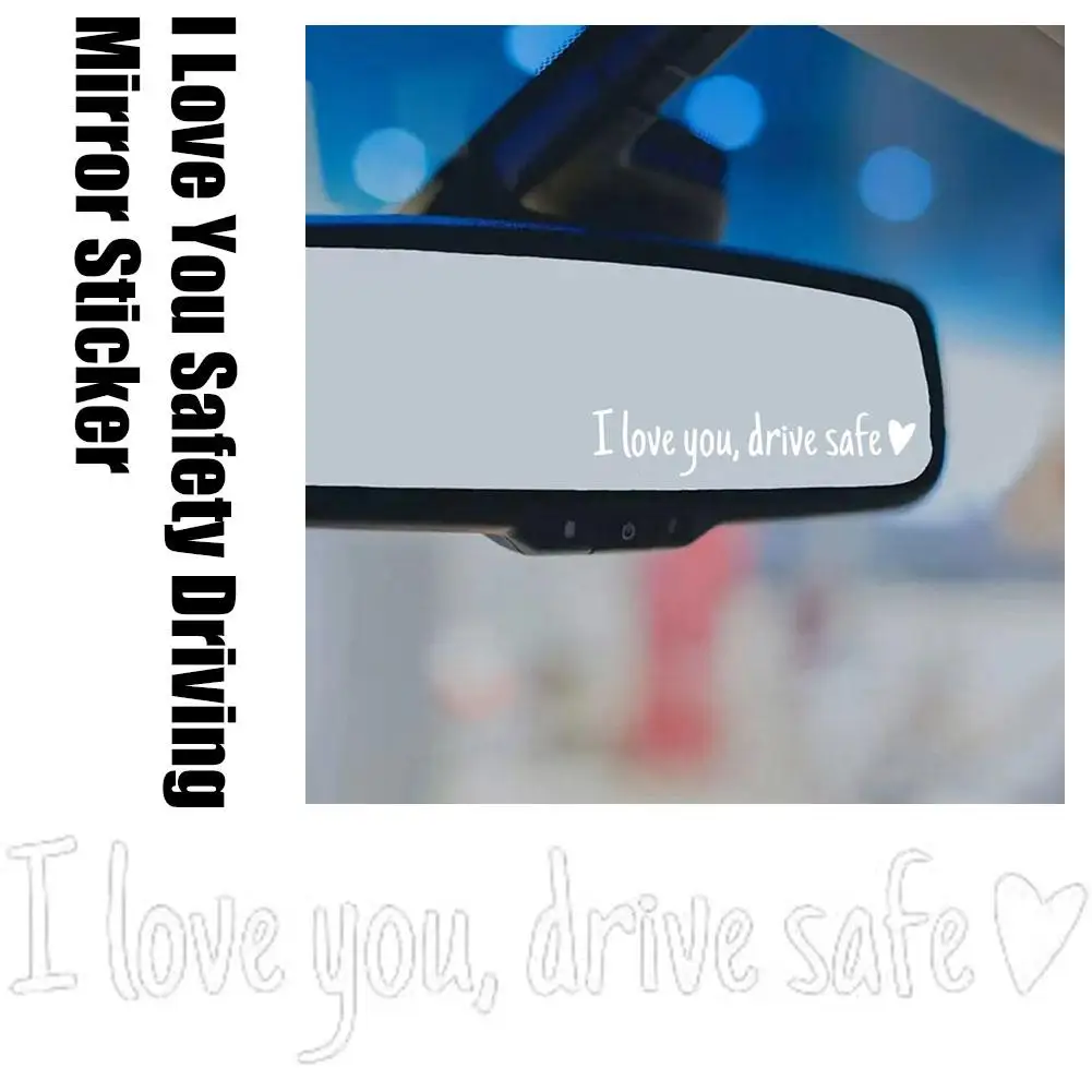 I-Love-You-Drive-Safe-Car-Mirror-Stickers-Auto-Vehicle-Rear-Mirror ...