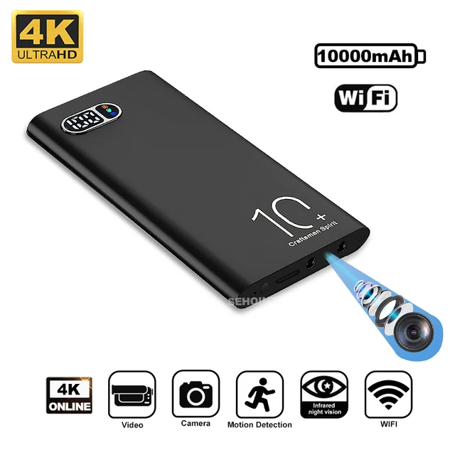Ultra HD 4K Power Bank Camera Mini Security Wireless Micro Cameras ...