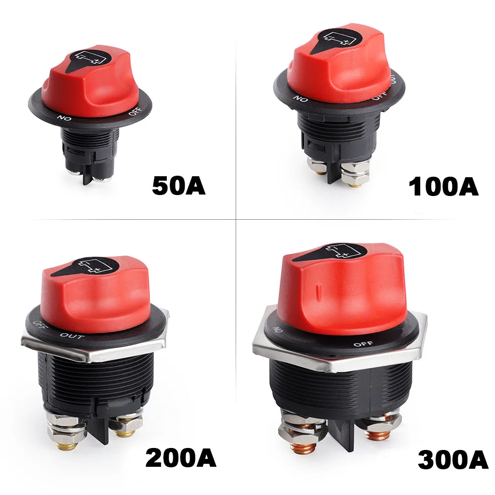 DAIERTEK Car Battery Disconnect Switch 50A 100A 200A 300A 12V, Cut Off ...