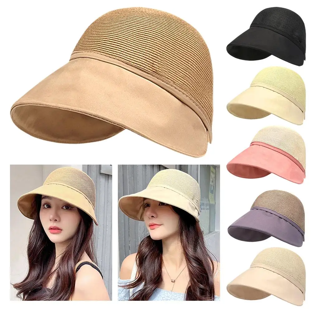 UV-Protection-Hat-Fisherman-Cap-Sun-Straw-Hat-Portable-Foldable-Wide ...