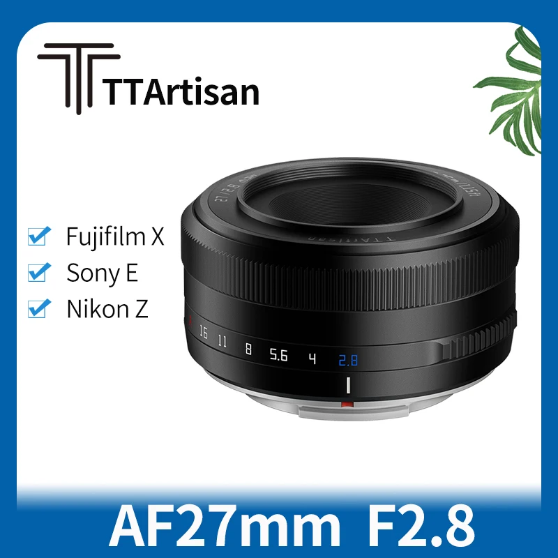 TTArtisan-Auto-Focus-Mirrorless-Camera-Lens-27mm-F2-8-APS-C-apto-para ...