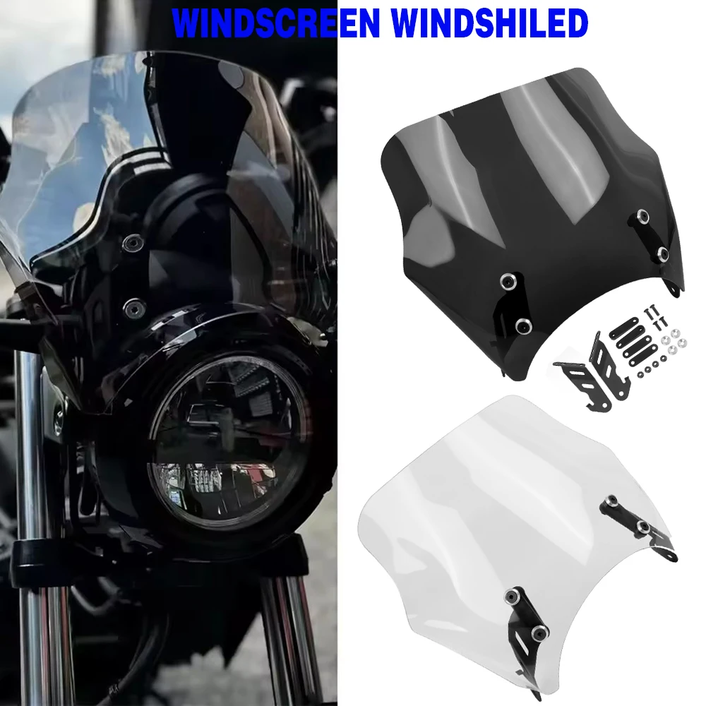 Motorcycle Front Windshield For Kawasaki Eliminator 400 450 2023-2024 ...