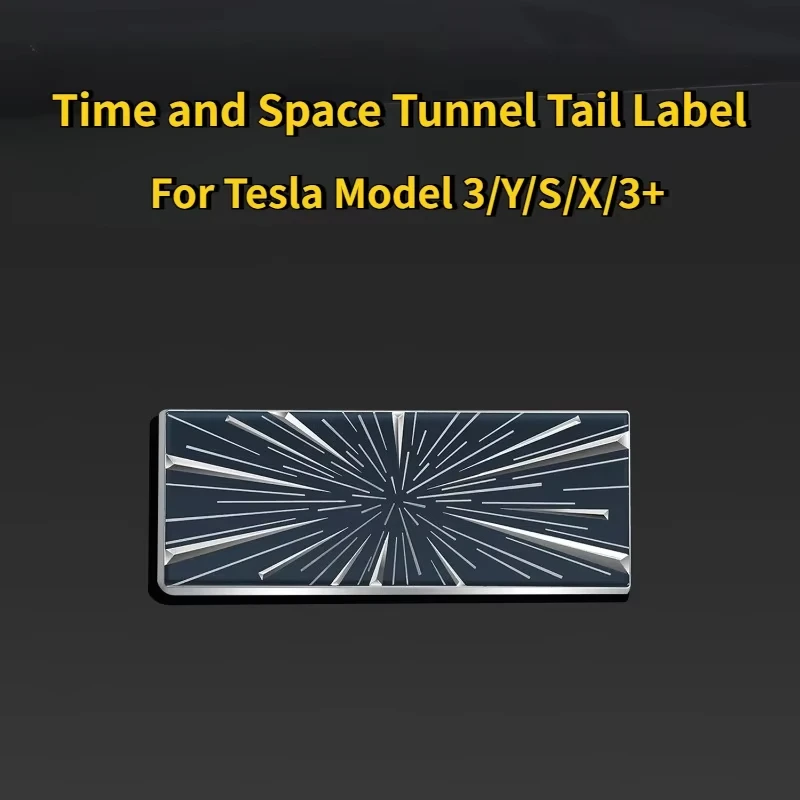 Suitable for Tesla Model 3/Y Time Tunnel Ludicrous Emblem and Highland ...