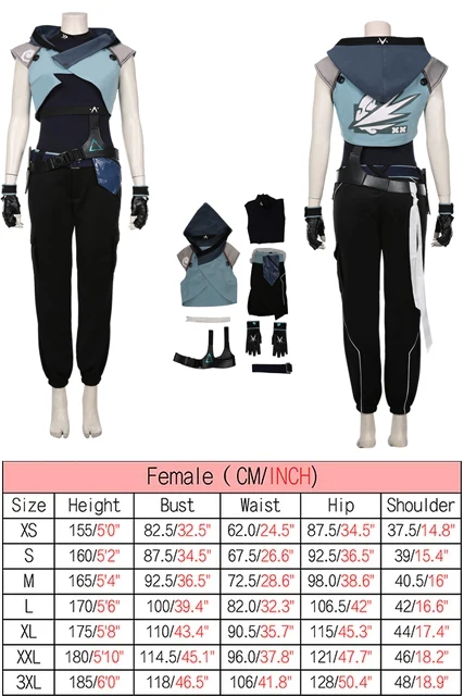 Disfraz de Cosplay de Valorant para Halloween, traje de Jett para mujer ...