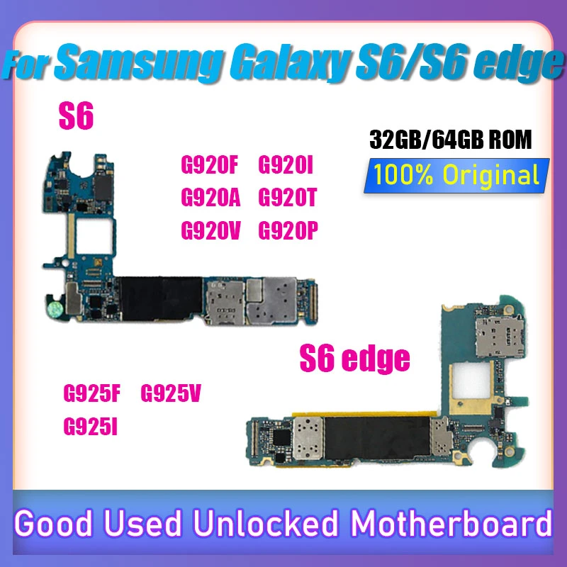 Original 32gb Motherboard For Samsung Galaxy S6 G920f G920i G920v G920a ...