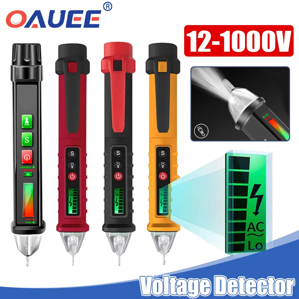 Oauee Electric Indicator 1000V Non-Contact Socket Wall AC Power Outlet ...