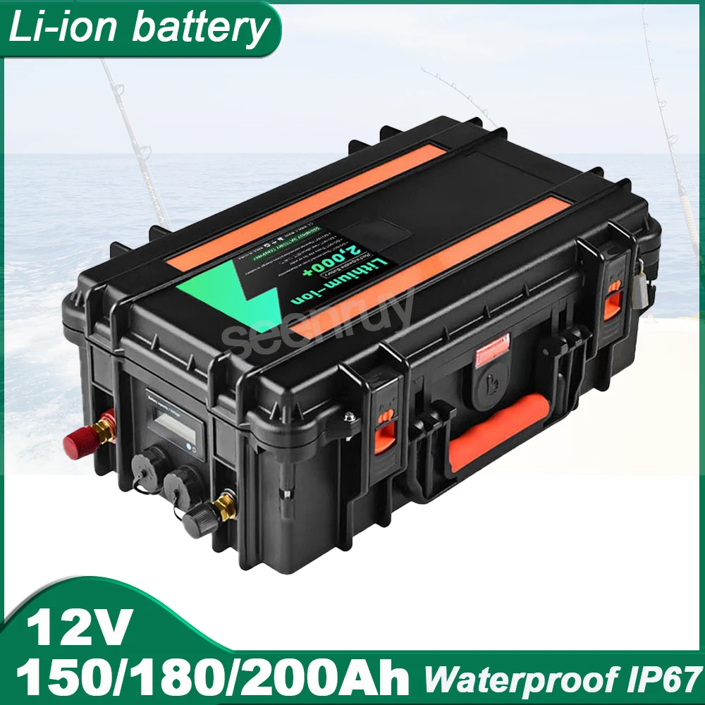 12V-150AH-180AH-200Ah-Li-ion-ABS-Lithium-Polymer-Battery-Pack-Perfect ...