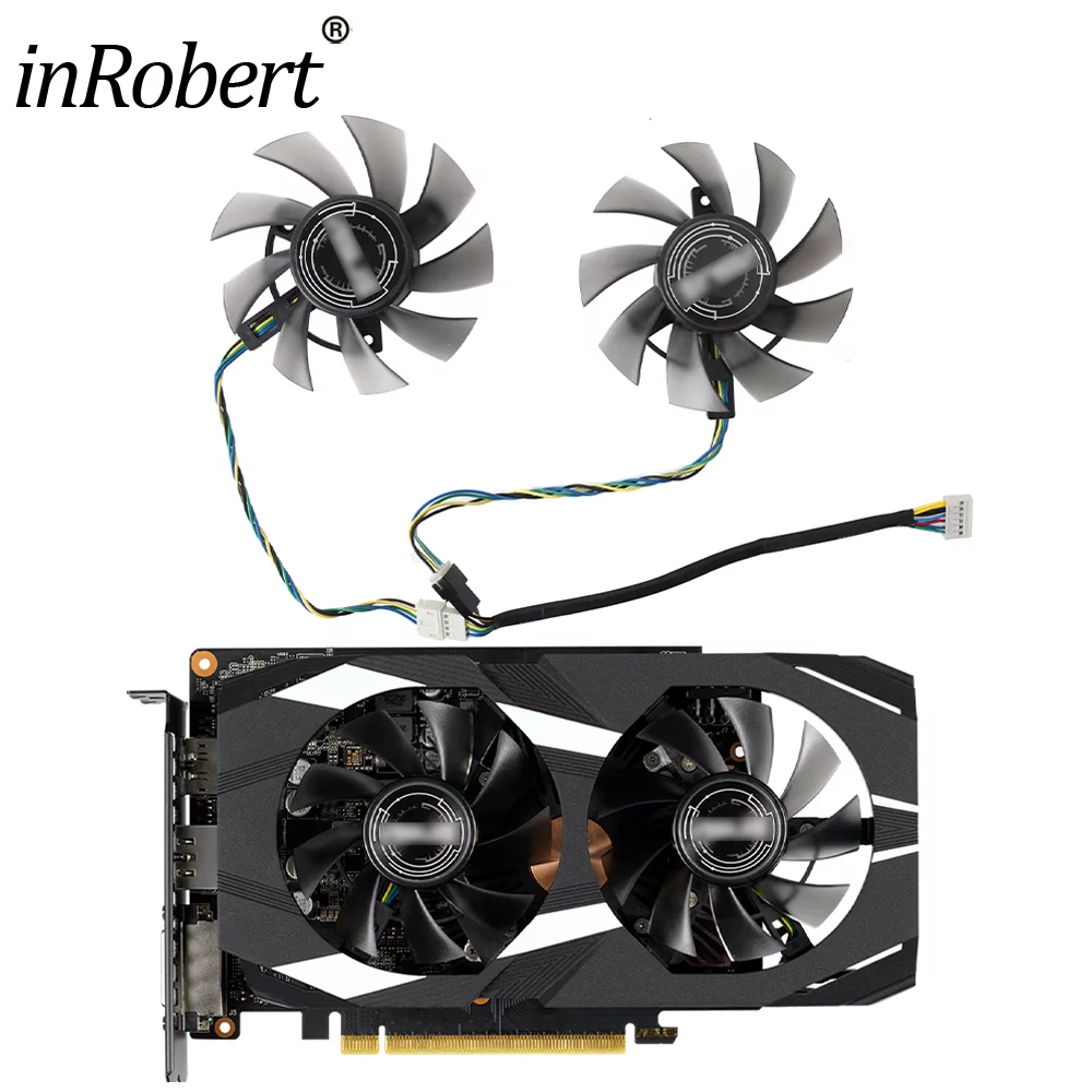 GTX1650 GTX1660 Ti Cooling Fan GPU Fan For ASUS Dual GTX 1650 1660Ti ...