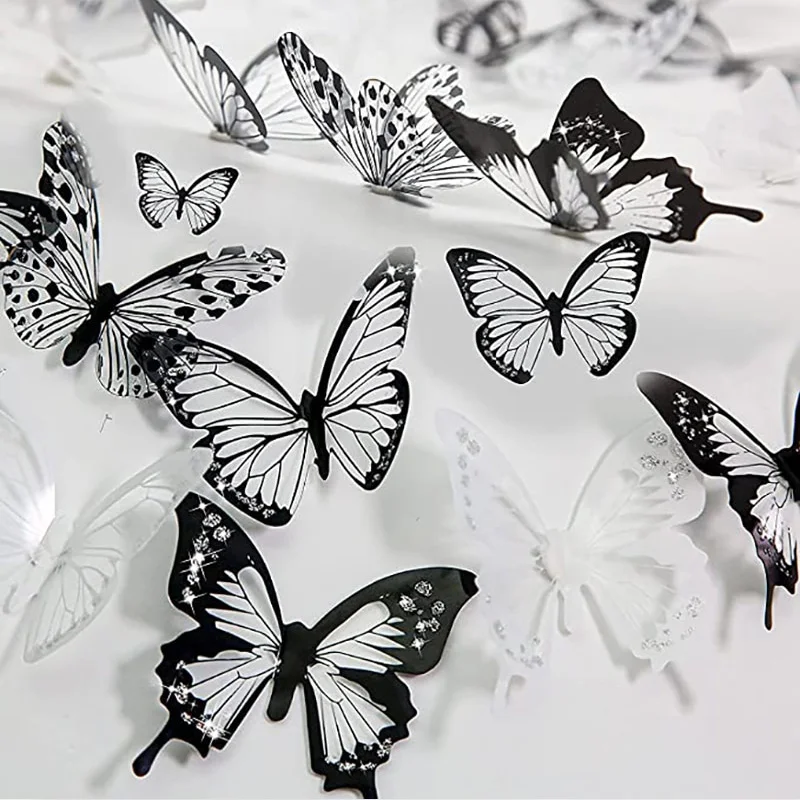 Black And White Butterflies Wallpaper
