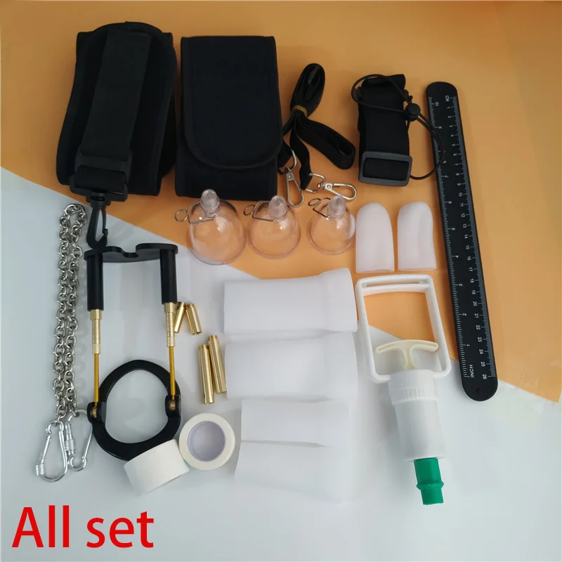 L Male Enlarger Stretcher Tension Traction Correction Bending Penis ...