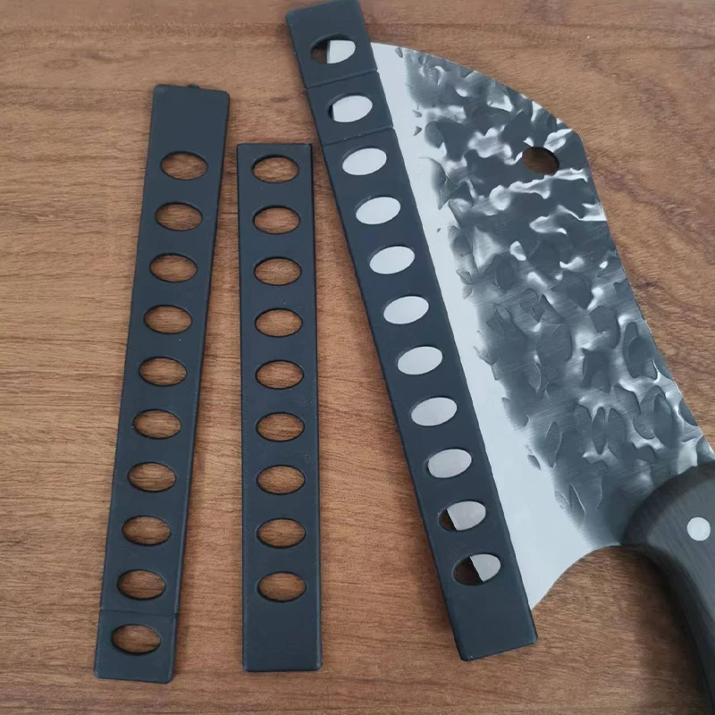 5PCS Chef Knife Edge Guards Plastic Black Knife Blade Protector Cover ...