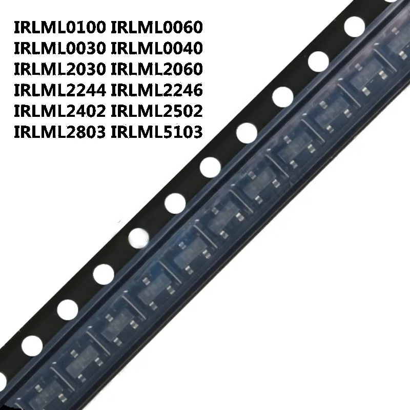 100PCS IRLML0100 IRLML0060 IRLML0030 IRLML0040 IRLML2060 IRLML2244 ...