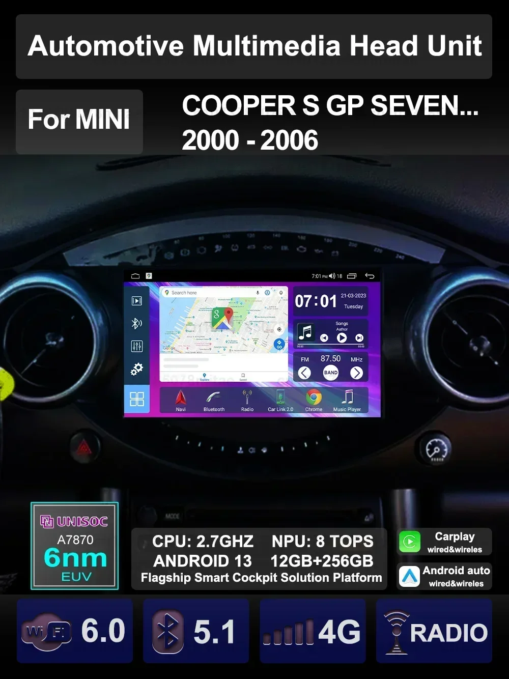 For-BMW-MINI-COOPER-S-2004-2006-R50-R52-R53-Car-Multimedia-Carplay ...