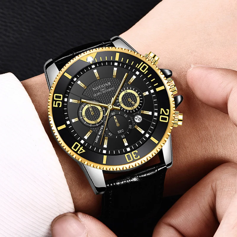 NOTIONR-New-Leather-Strap-Men-s-Watch-Men-s-Calendar-Business-Watch-Men ...