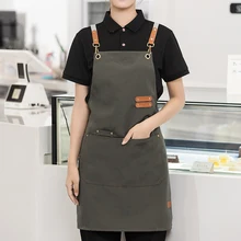 Perfessional Kitchen Apron Women Waterproof Grill Apron With Pockets ...