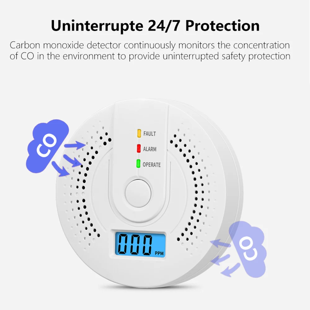 Digital-Carbon-Monoxide-Detector-with-LED-Indicator-Battery-Powered-CO ...