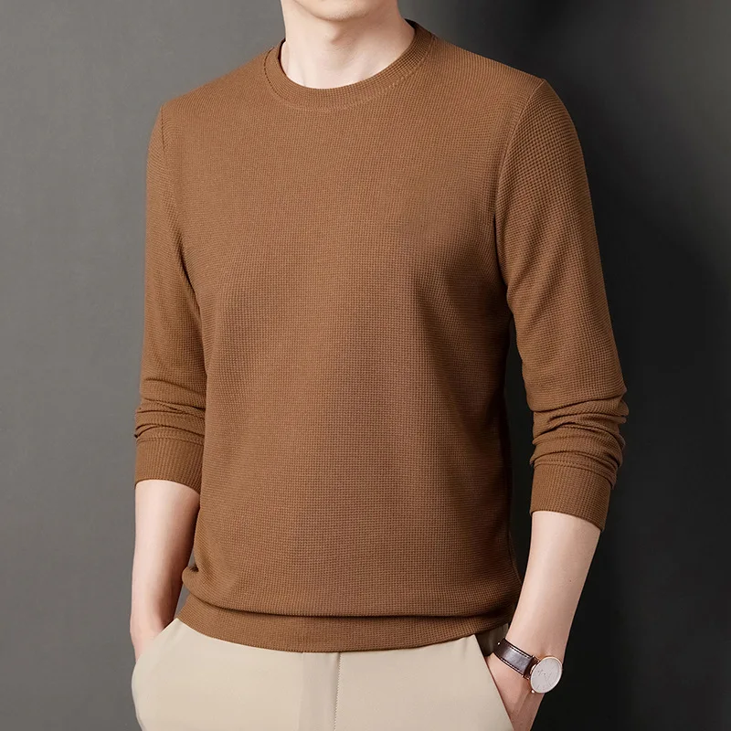 TFETTERS-Spring-Autumn-Casual-Waffle-Design-Pullovers-Sweater-Men-Long ...