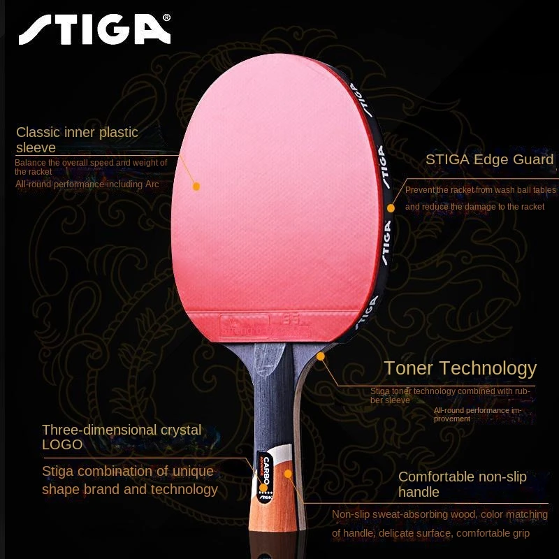 STIGA 5 Star 6 Star table tennis racket offensive professional single ...